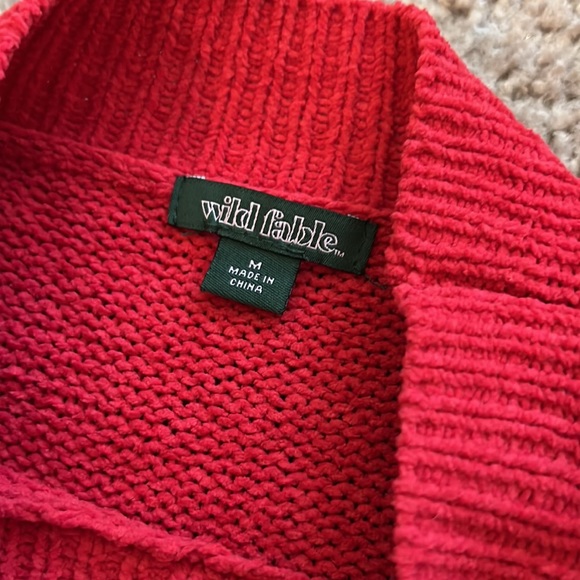 wild fable | Sweaters | Wild Fable Red Cropped Sweater | Poshmark